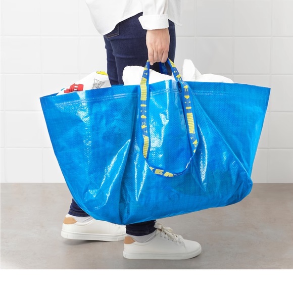 IKEA | Storage & Organization | 2 Pack Ikea Frakta Blue Shopping Bag 9 ...